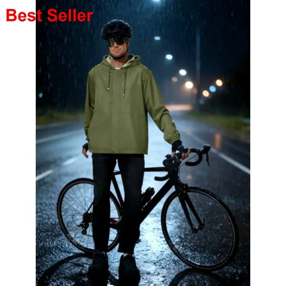 Jackets & Coats | Mens Waterproof Windbreaker Rain Jacket Lightweight ...